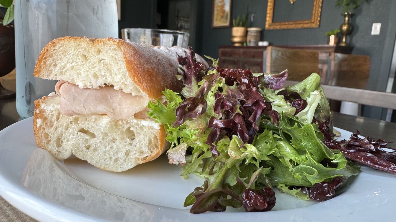 A simple butter and ham sandwich at Bloom Cheese Collective delivers ...