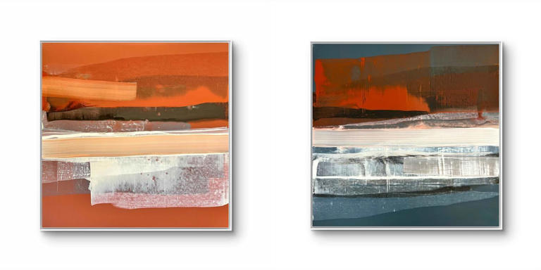 This art exhibit explores spiritual journeys through color, texture ...