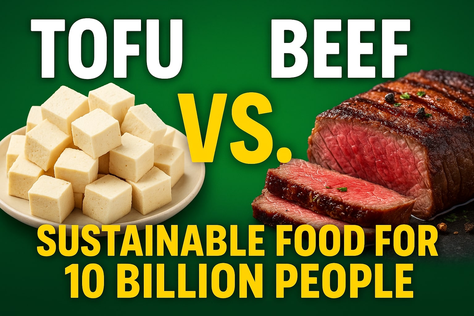 Tofu vs. Beef: Sustainable Food For 10 Billion People