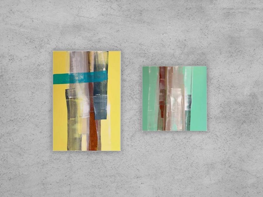 This art exhibit explores spiritual journeys through color, texture ...