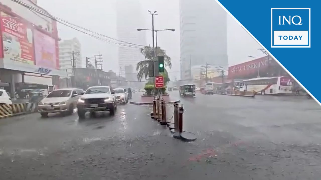 Floods hit roads in Metro Manila due to Habagat | INQToday