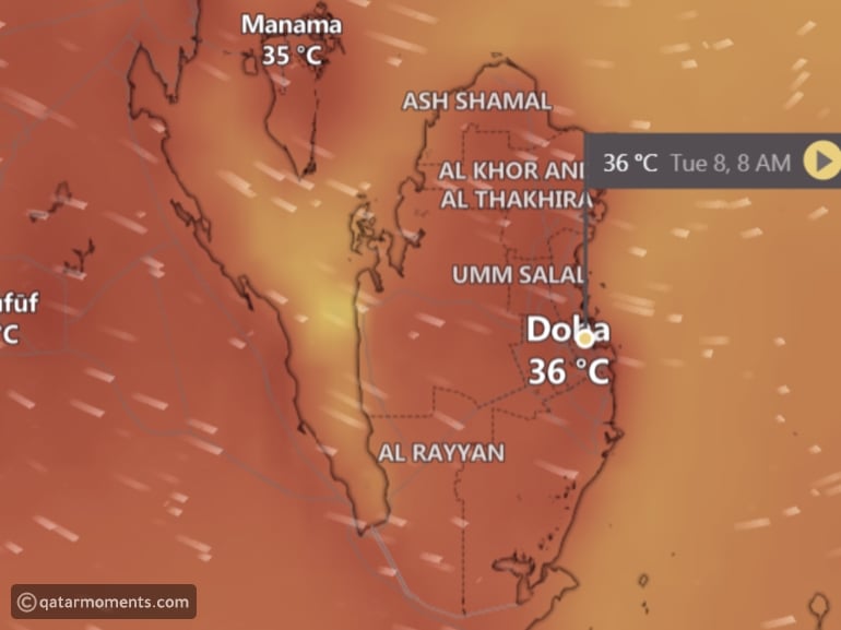 Sunny Skies, Scorching 42°C: Doha, Qatar Weather, July 8