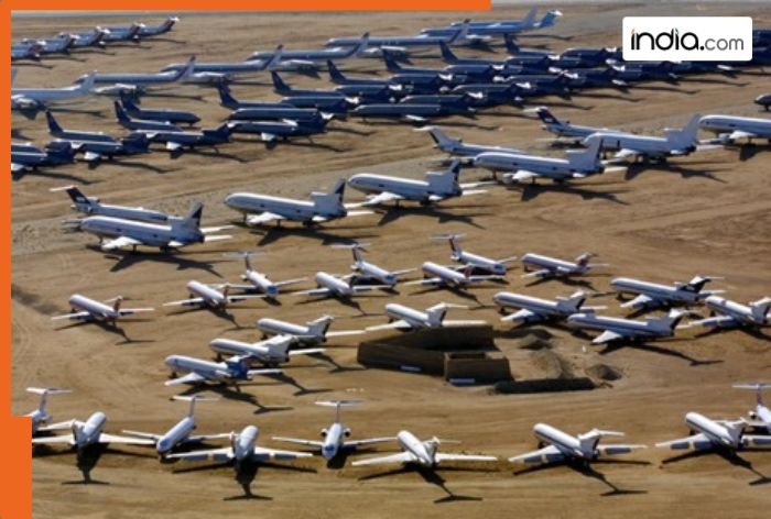Graveyard of airplanes: Over 4400 planes are parked here due to..., the ...