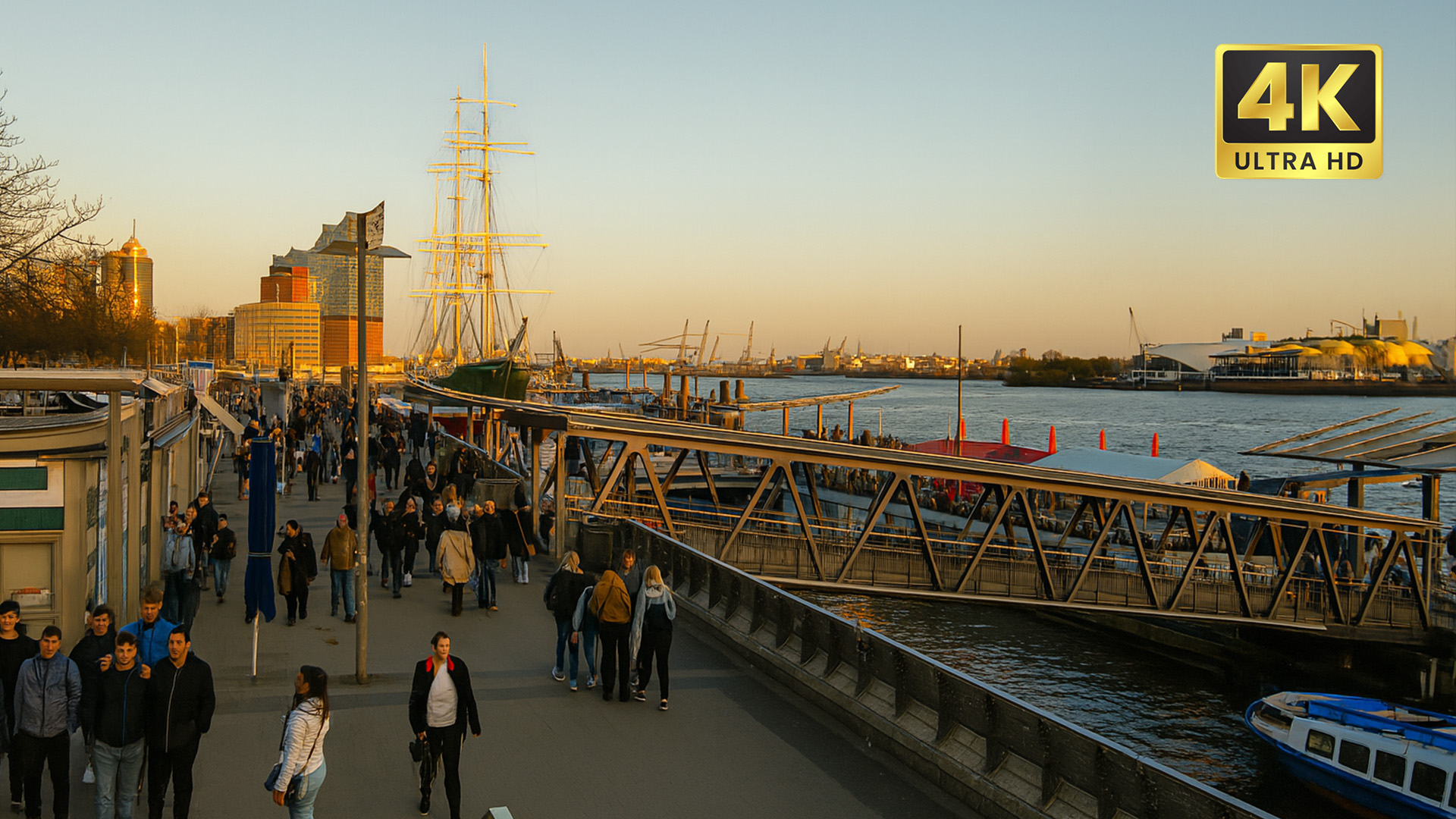 🇩🇪 Amburgo, Germania – Tour serale in 4K UHD tra le luci della città