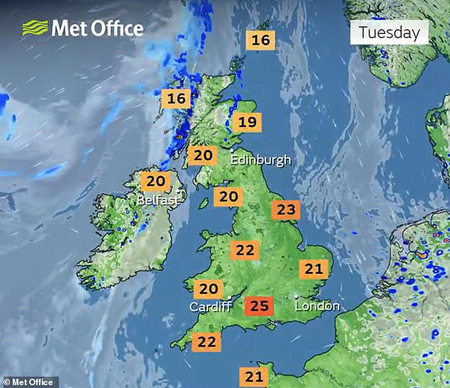Temperatures to reach 25C today in UK ahead of third heatwave beginning ...