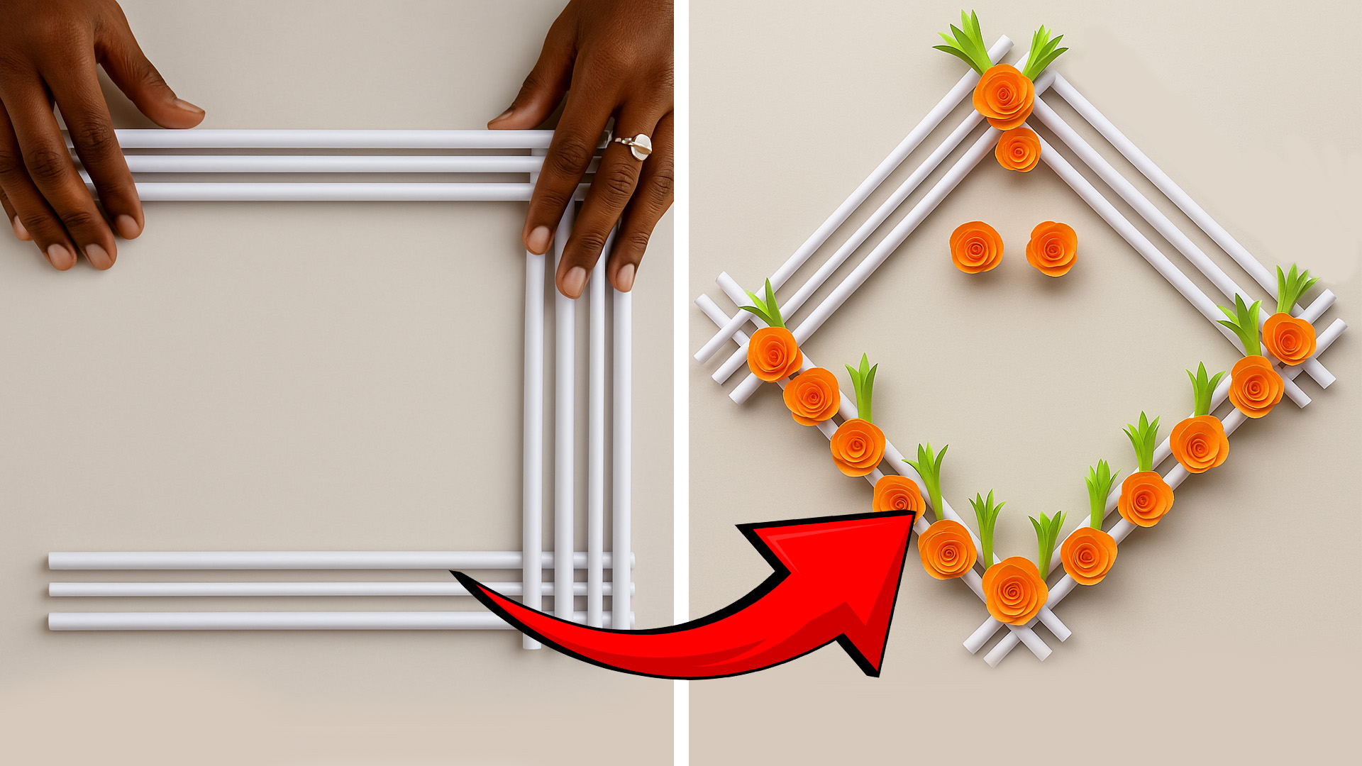 DIY Papieren Bloemenmuurdecoratie | Handgemaakte Toran voor Deur- en ...