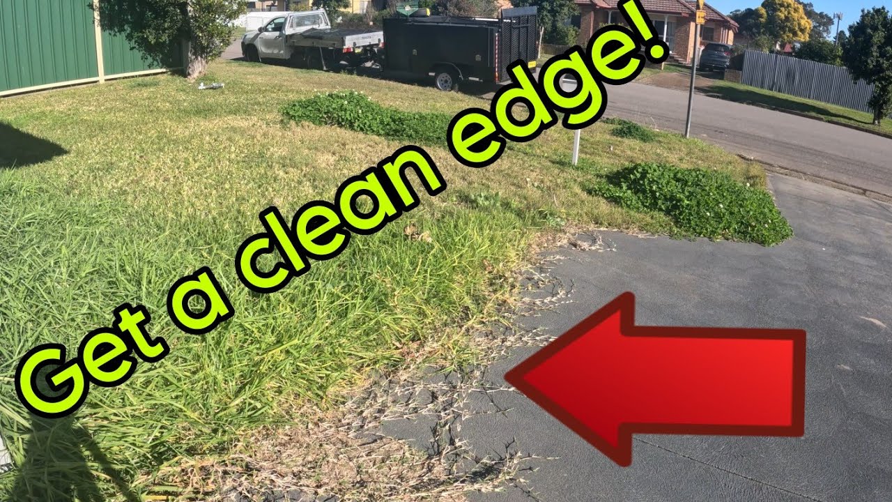 How to Edge a Lawn with Simple Tools – Satisfying Tall Grass Cutting