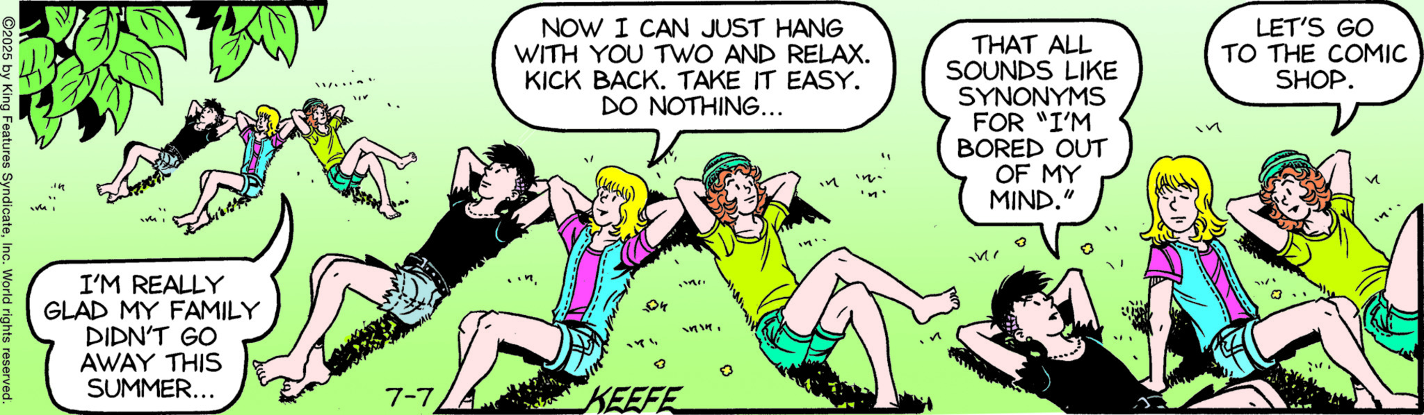 Sally Forth by Francesco Marciuliano; drawn by Jim Keefe