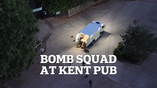 Bomb squad and counter-terror cops swoop on village pub after man shot