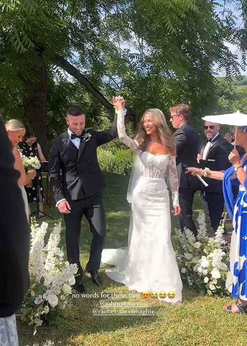 Rugby player John Cooney and wife Rachel say I Do at romantic French ...