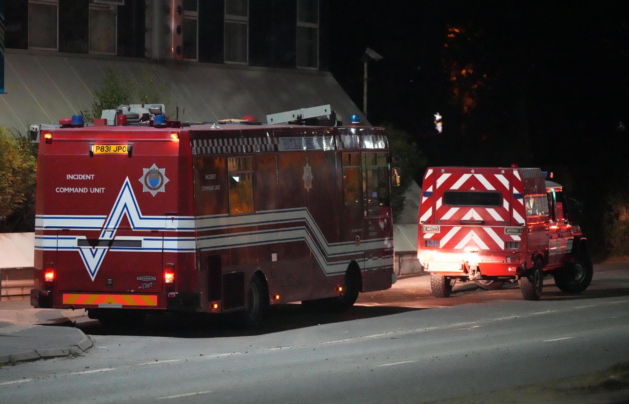 Incident command unit spotted in Crawley: photos show West Sussex Fire ...