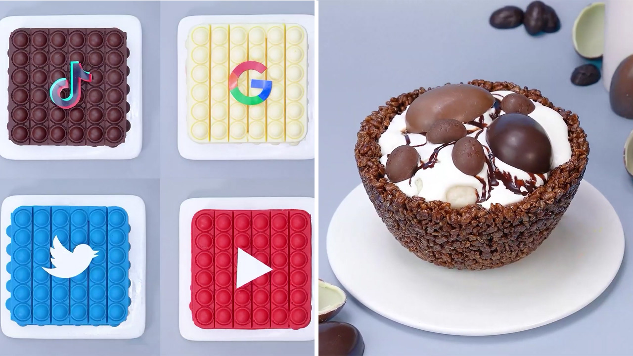 Dessert Videos: Viral Social Media Cakes & Chocolate Bowl Surprise 🍫📱