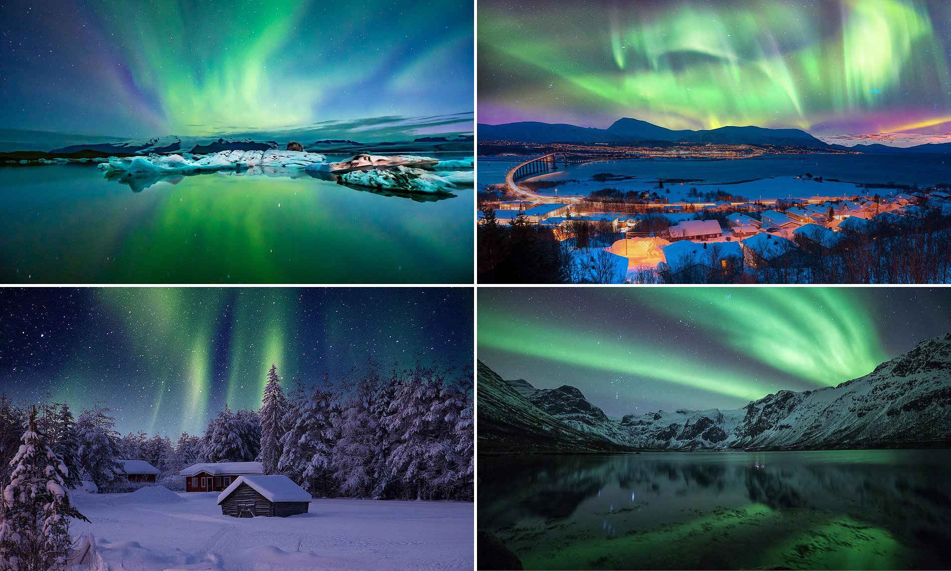 The places to go where you're most likely to see the Northern Lights