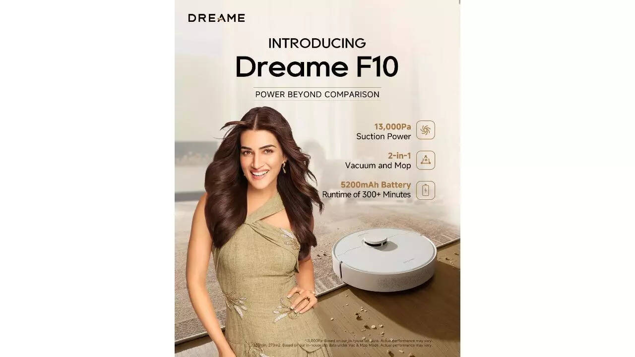 Dreame F10 robotic vacuum cleaner with 13,000 Pa suction power launched ...