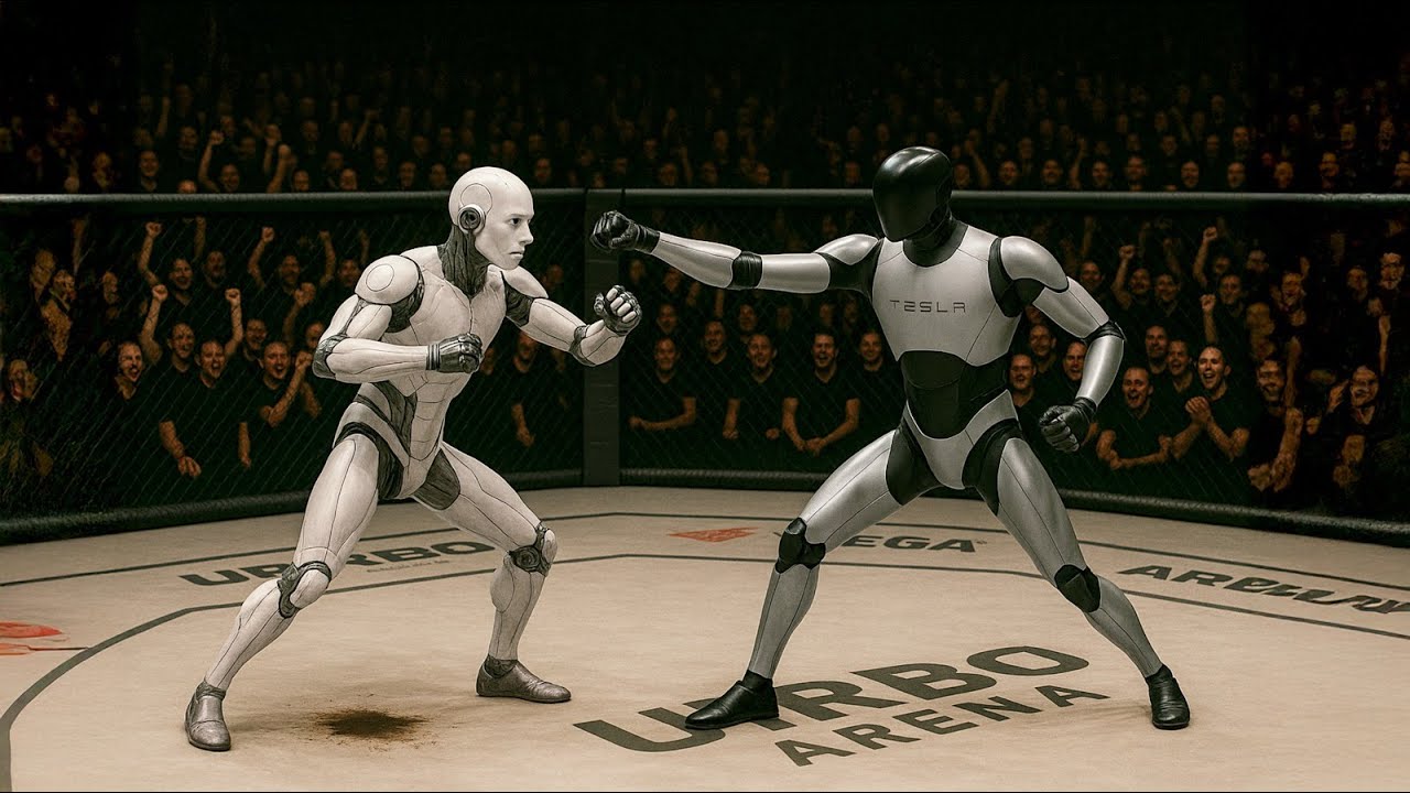 Humanoide Roboter Kämpfen Jetzt Live (KI Roboter MMA)