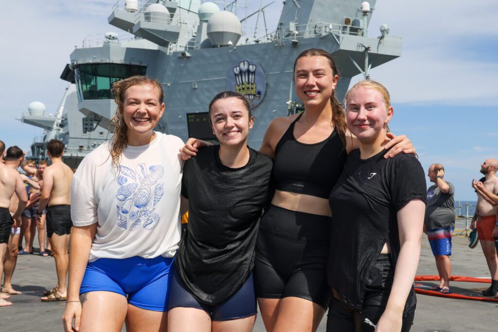 British sailors take part in traditional “Crossing the Line” ceremony