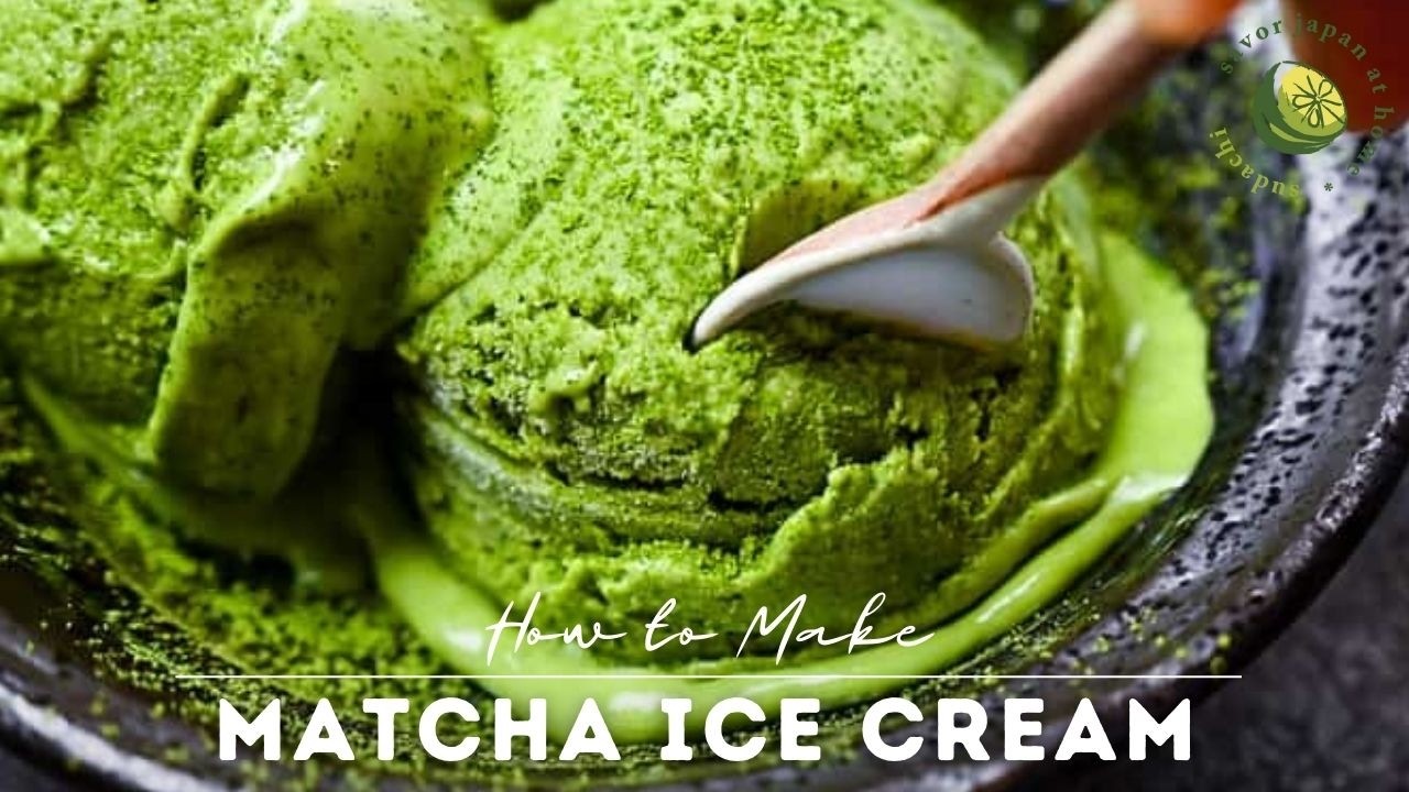 Hoe maak je matcha-ijs zonder ijsmachine – romig Japans groene thee ijs ...