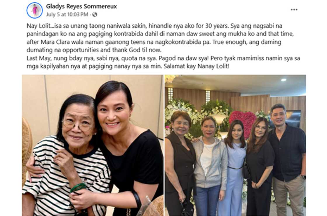 Gladys Reyes recalls Lolit Solis’ heartbreaking remark on her birthday ...