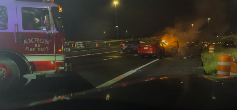 Wrong-way driver causes crash at Akron highway interchange: Police