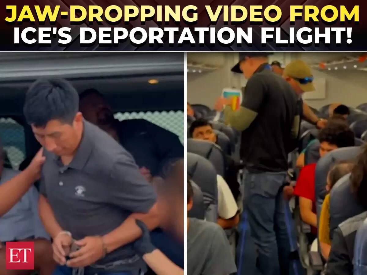 'One-way tickets…': ICE releases shocking footage from deportation ...