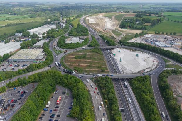 Overnight closures planned on M3 as part of Junction 9 improvement scheme