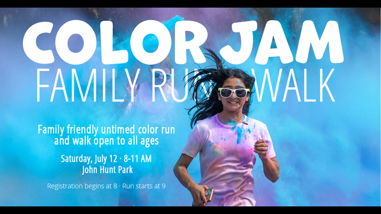 Get ready for a colorful day at the Color Jam Family Fun Run