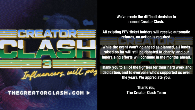 Creator Clash 3 cancelled: influencer boxing series ends after scandal ...