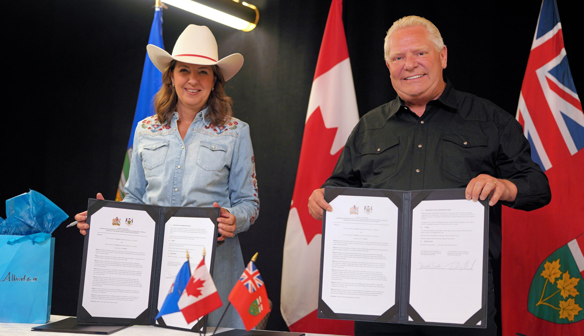 Premiers of Alberta, Ontario call for construction of rail routes ...