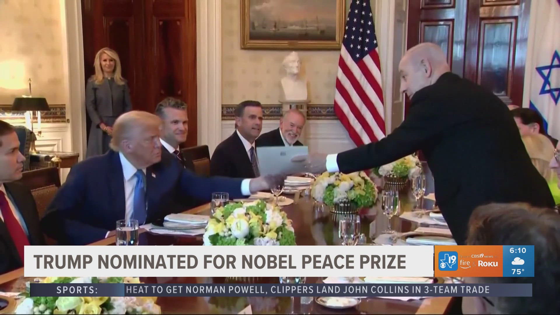 Trump nominated for Nobel Peace Prize