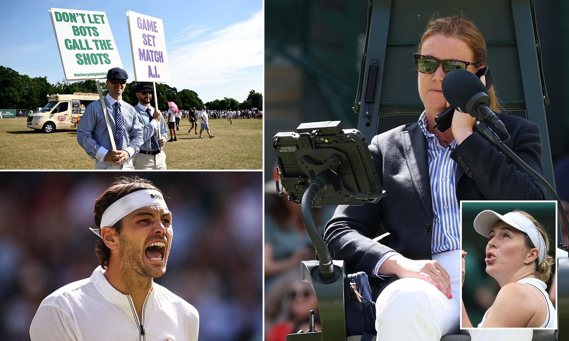 Wimbledon's line-calling technology fails AGAIN just days after ...