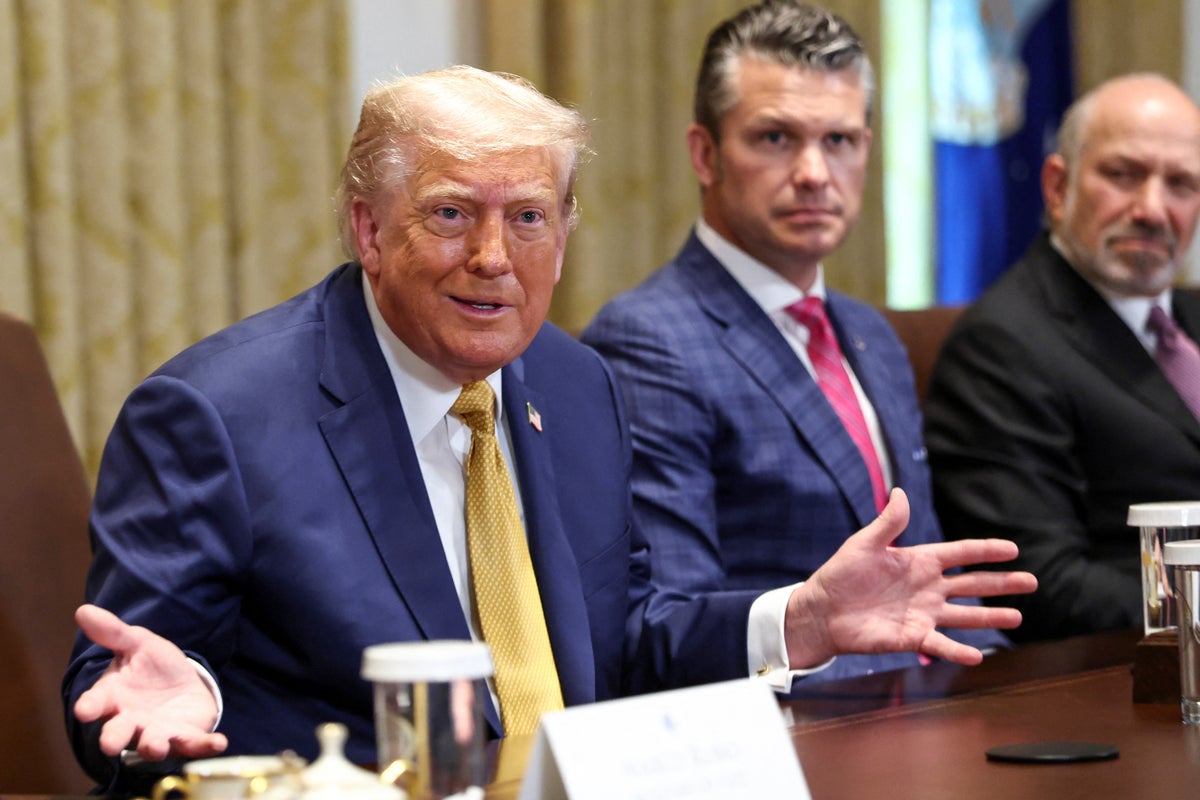 Trump calls Hegseth ‘Secretary of War’ while praising him for ‘great ...