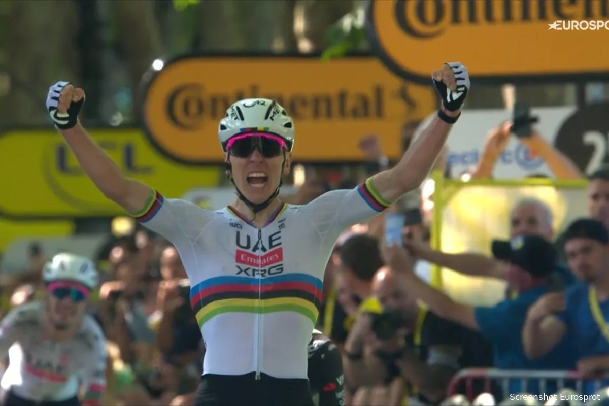 Pogacar wins his 100th (!) race of career, in rainbow jersey: "But I ...
