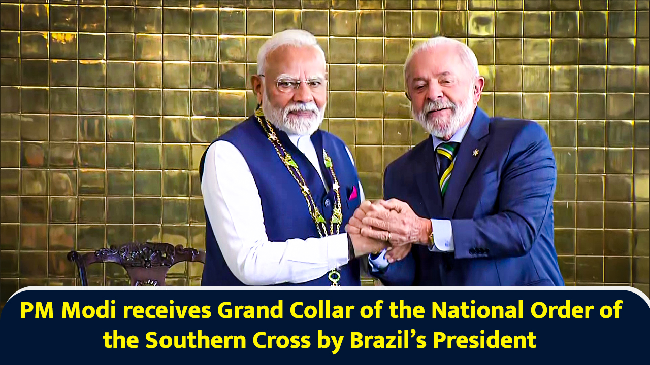 PM Modi receives Grand Collar of the National Order of the Southern ...