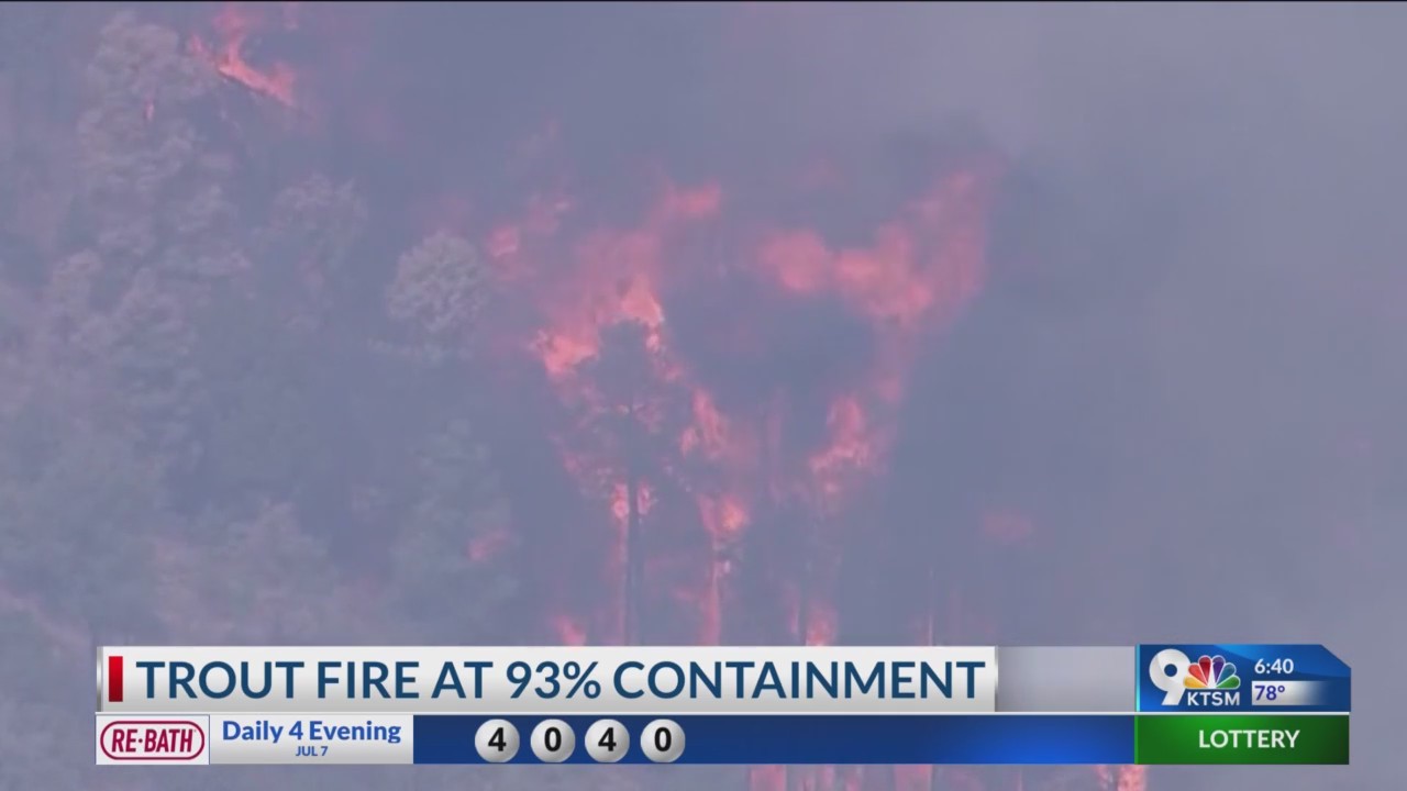 Trout Fire at 93 percent containment