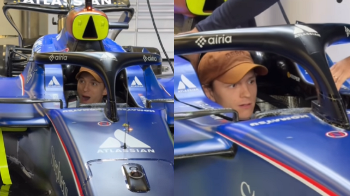 Formula 1: Tom Holland’s Ecstatic Reaction After Sitting Inside ...
