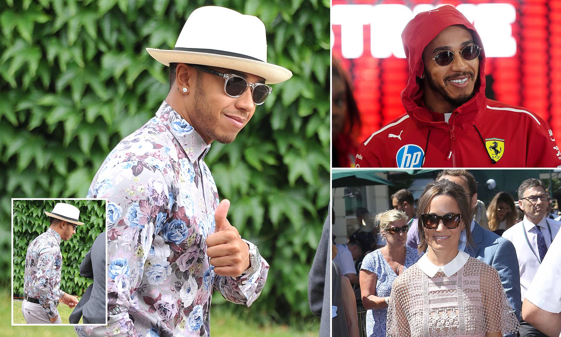 Moment Lewis Hamilton was refused entry to Wimbledon's royal box after ...