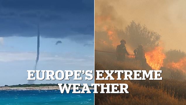 Europe's extreme weather continues amid scorching heatwave
