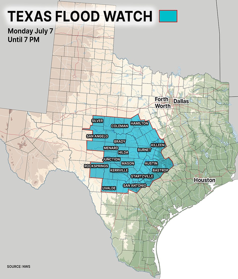 Maps reveal the impact of deadly Texas floods