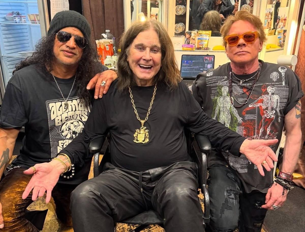 Ozzy Osbourne e Axl Rose encontraram-se pela primeira vez na despedida ...