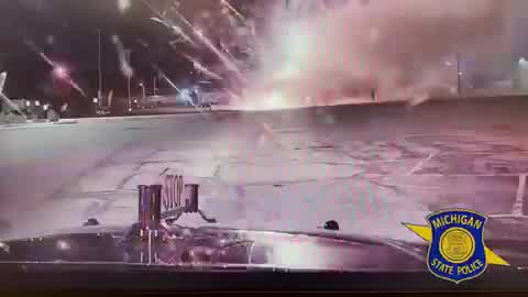 Video shows fireworks tent in northern Michigan catch fire and explode