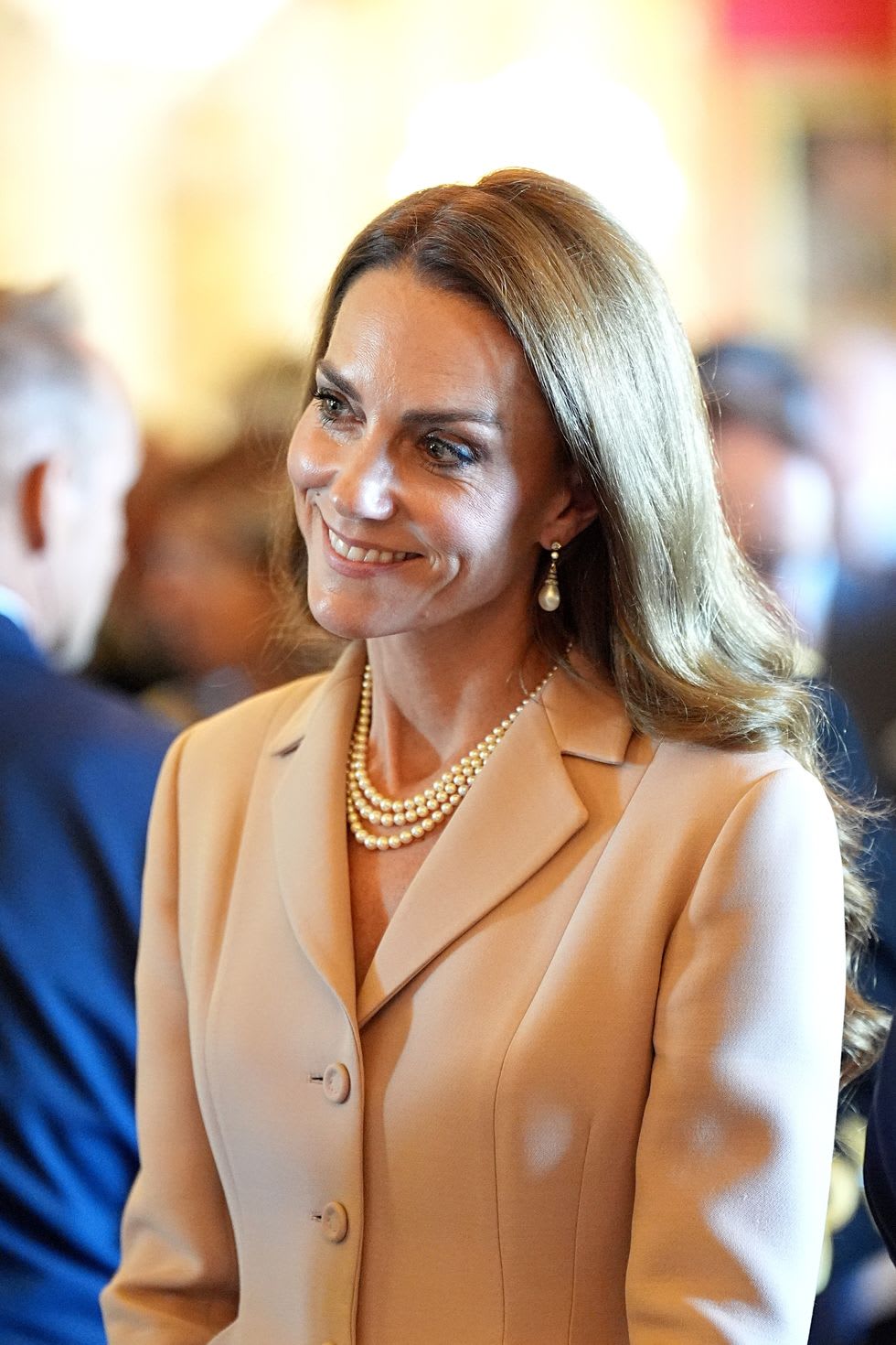 Kate pictured at special exhibition just hours before State Banquet as ...