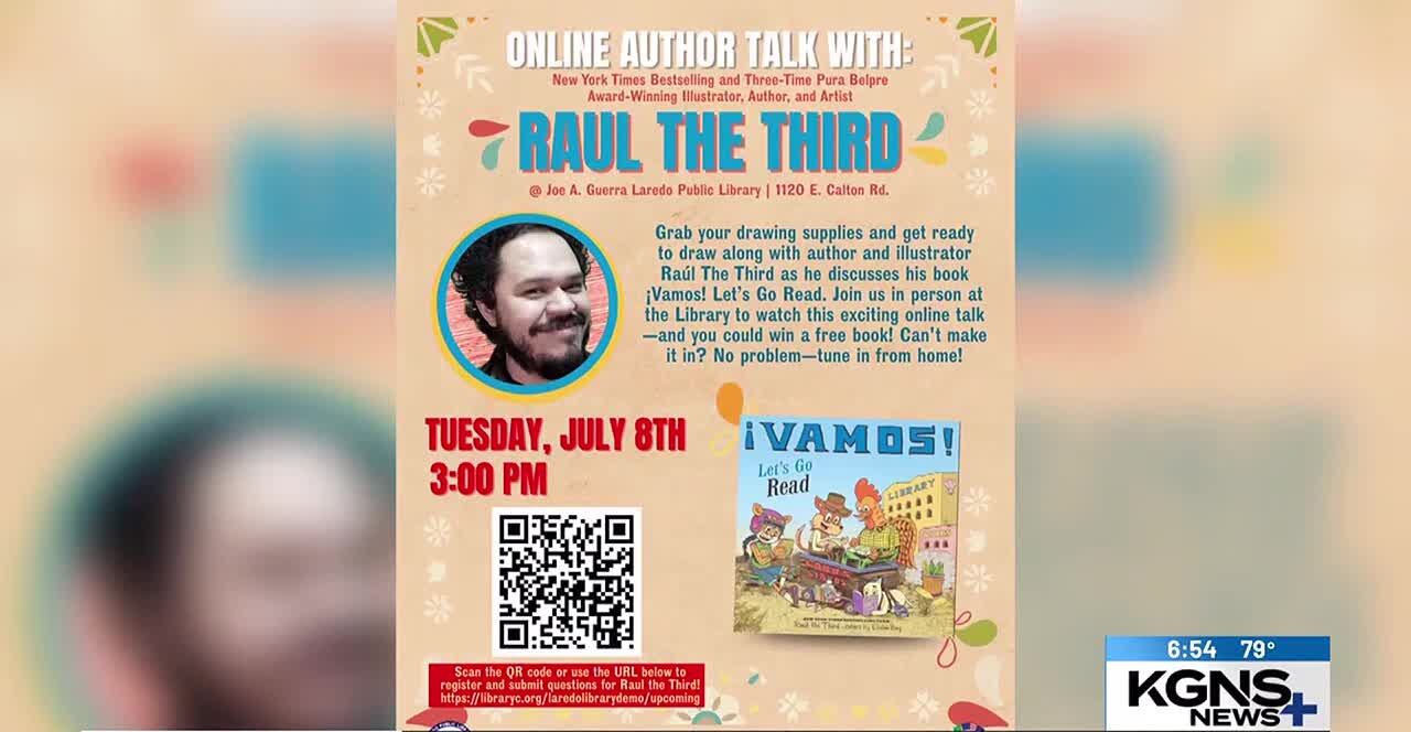 New York Times bestselling author to host virtual talk at Laredo Public ...