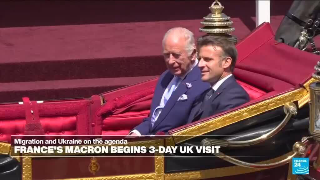France's Macron arrives in UK for 'historic' state visit