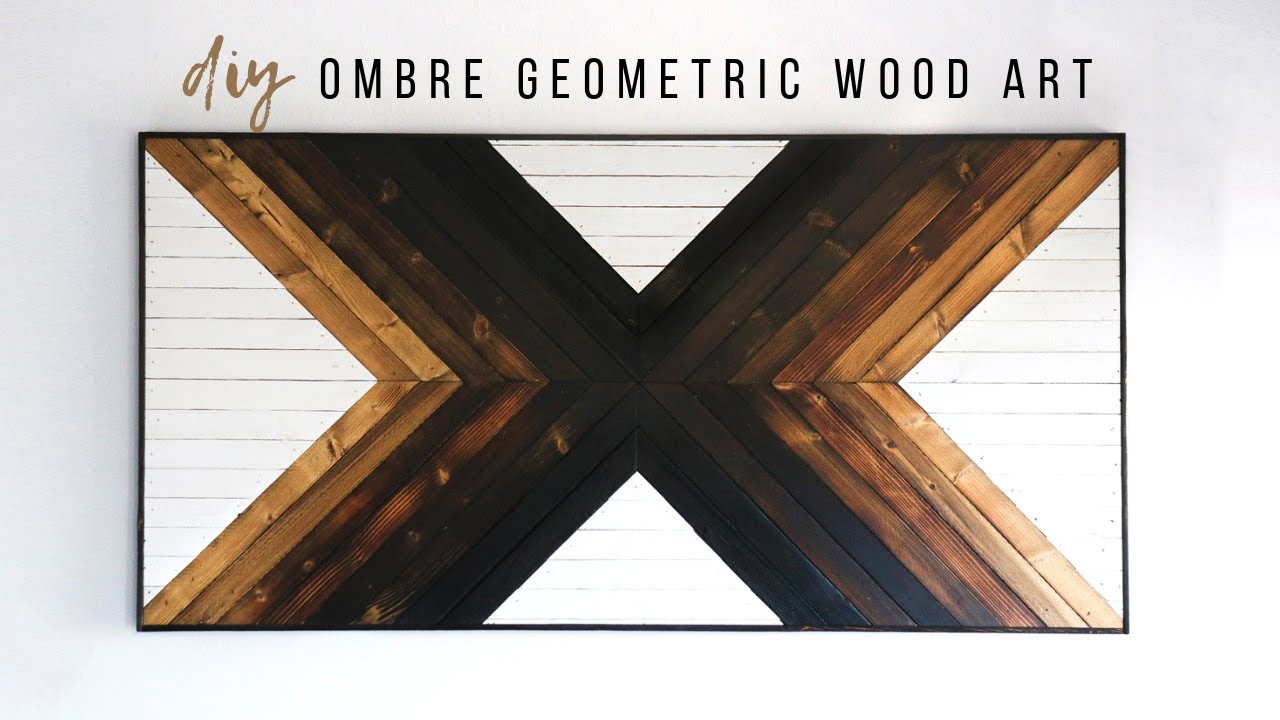 DIY Geometric Wood Wall Art | How To