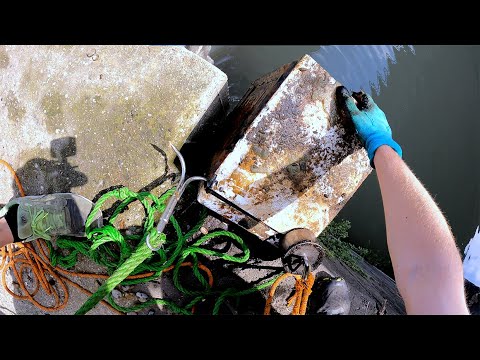 Pêche à l'aimant sous une écluse pleine de Surprises