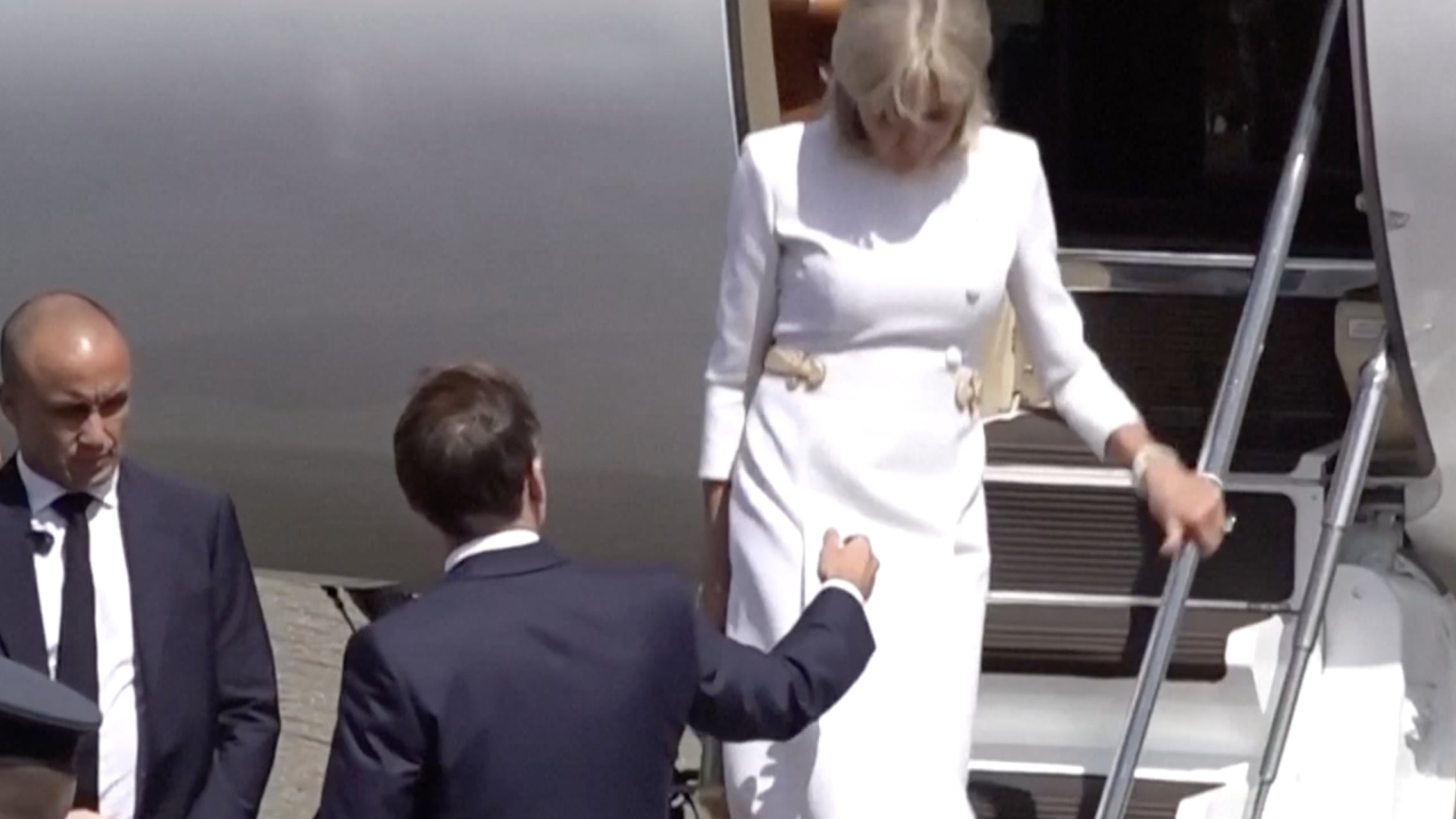 Macron’s Wife Delivers Another On-Camera Airplane Humiliation