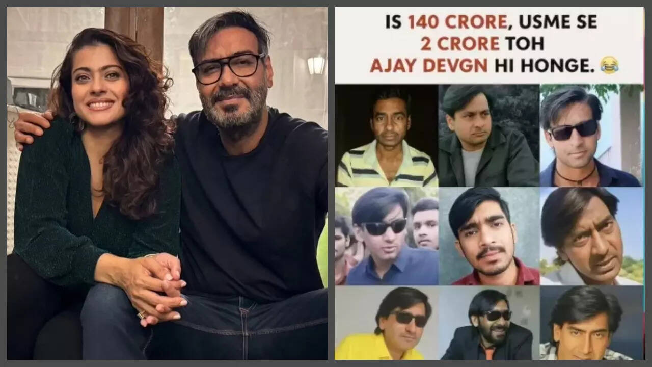 Kajol REACTS to viral meme claiming 'half of Indians look like Ajay ...