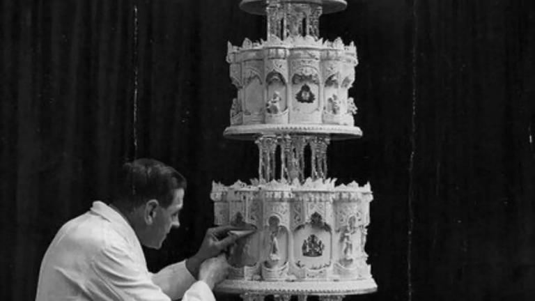 Queen Elizabeth's wedding cake slice sold at an auction: New owner ...