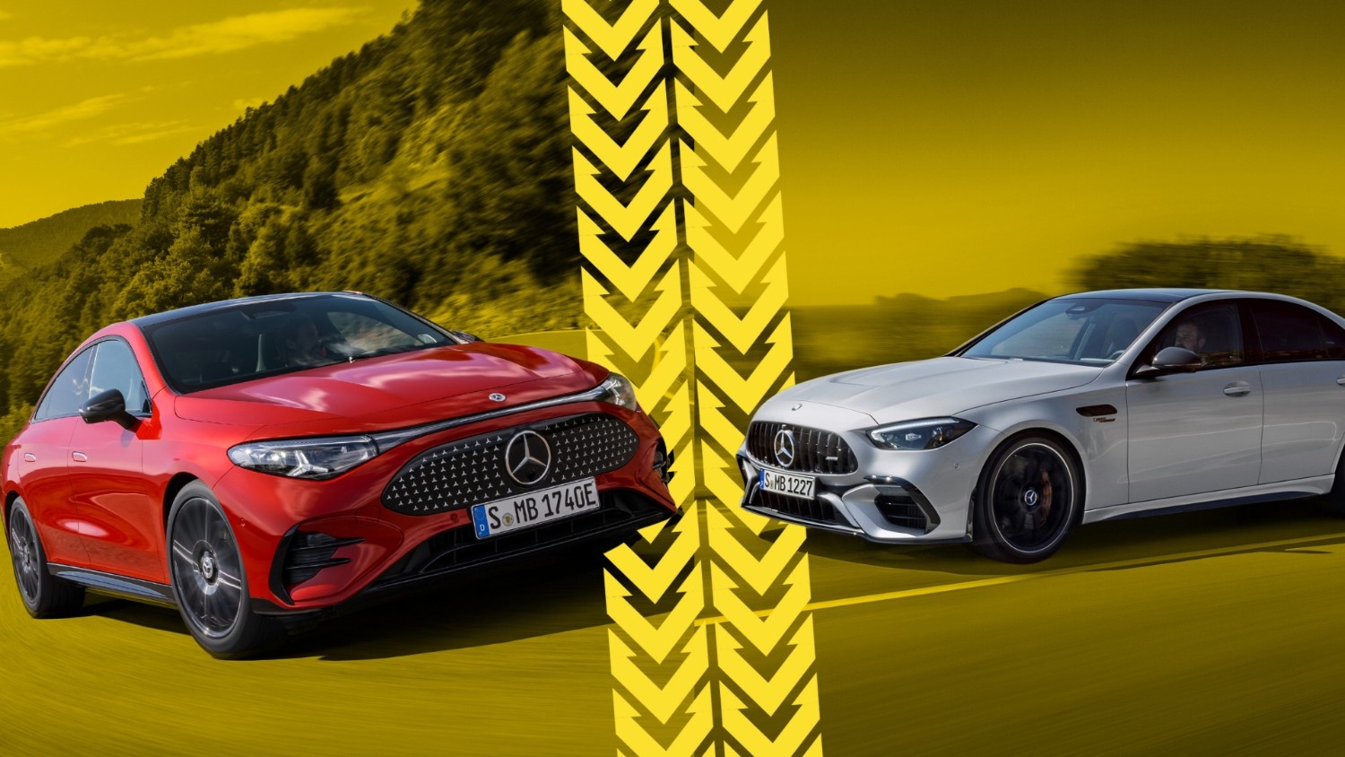 Mercedes-Benz CLA Electric vs Mercedes-AMG C 63 S E Performance ...
