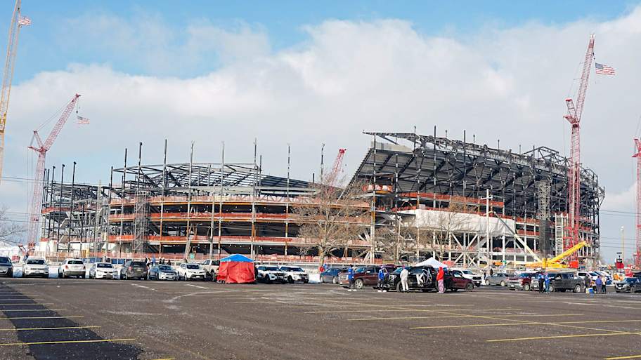 Breathtaking drone video captures Buffalo Bills new stadium progress